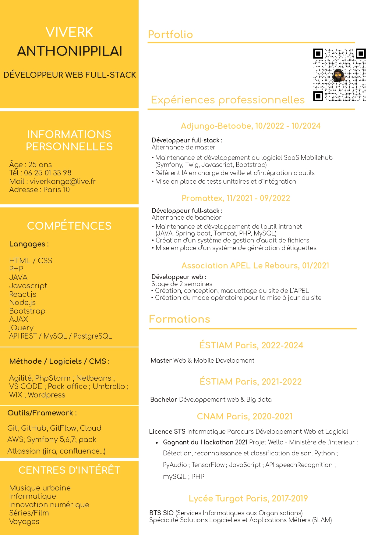 Portfolio de Viverk Anthonippillai